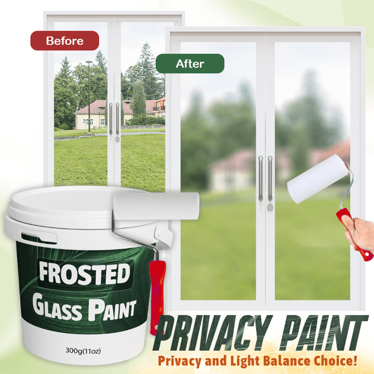 Avaleric® Privacy Paint Frosted Glass Paint